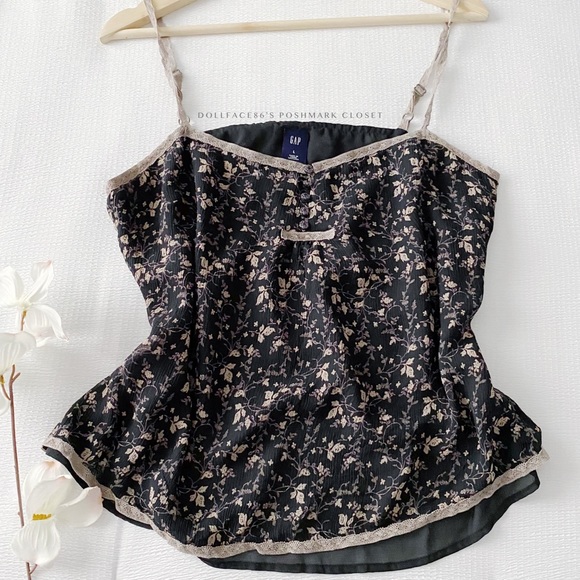 GAP | Tops | Y2k Floral Double Layered Tank Top | Poshmark